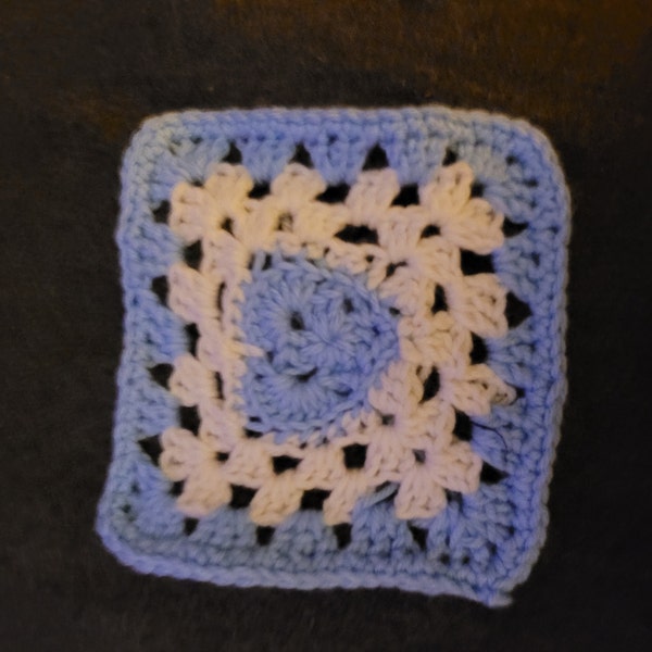 Heart at the Centre Granny Square - Crochet PATTERN PDF- 6 Inch Square ...