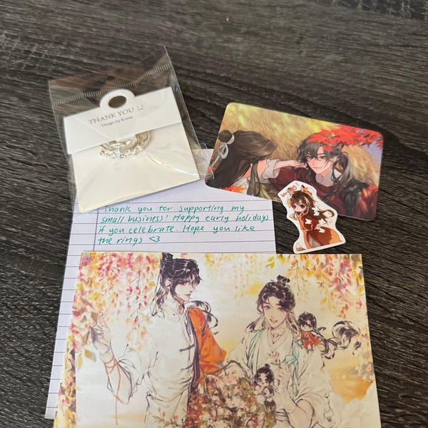 Heaven Official's Blessing Adjustable Rings, Xie Lian, Hua Cheng, Hua ...