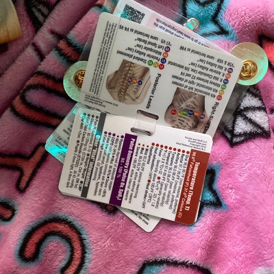 Mini CNA / NA / Nursing Assistant Horizontal Badge Card Set 6 Cards for ...