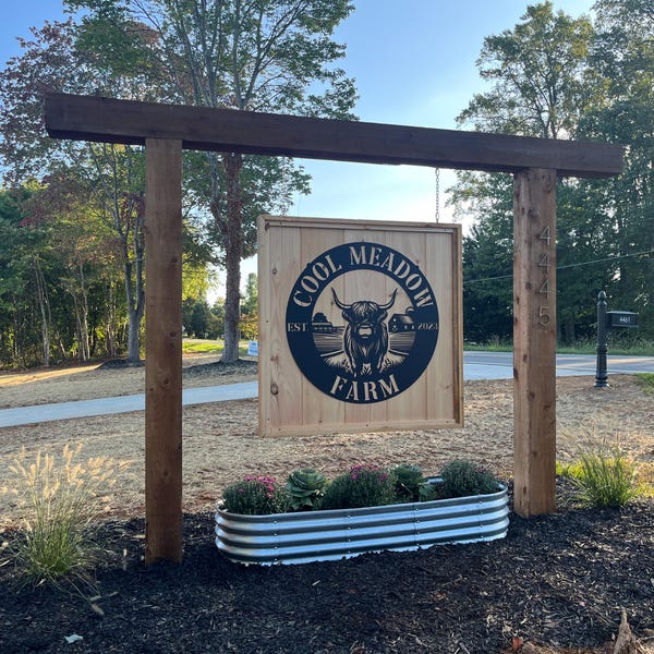 Personalized Your Metal Farm Sign, Farmhouse Metal Sign, Custom Ranch ...