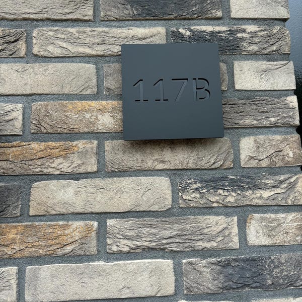 6 Inch Modern House Numbers Letters, Custom Address Numbers - Etsy