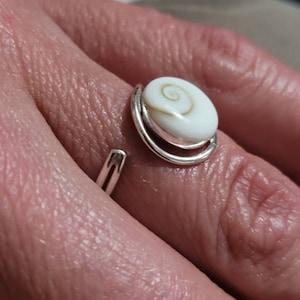 Shell Ring, Shiva Ring, Shiva Eye Ring, Sterling Silver Ring, Shell ...