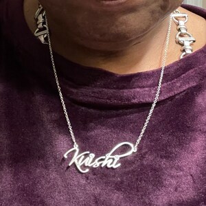 Name Necklace Personalized Gold Layla Style - Etsy