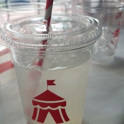 24 Circus Carnival Plastic Cups or 20 Vinyl Decals.birthday - Etsy