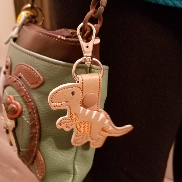 Dinosaur Keychain, Dinosaur Key Chain, Dinosaur Keyfob, Dinosaur Snap ...