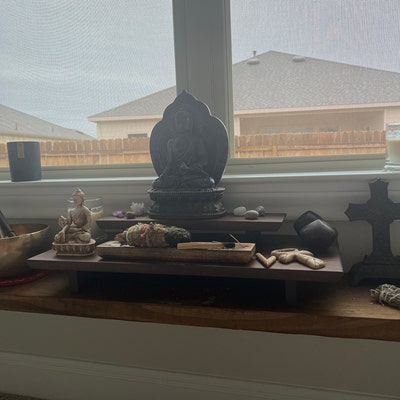 Table Top Altar . Beautifully Handcrafted 3 Tier Buddhist - Etsy