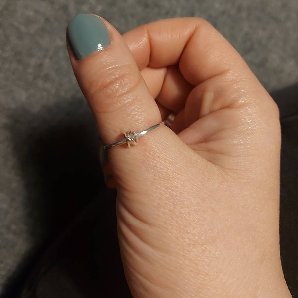 Sterling Silver Fidget Ring, Anxiety Ring, Spinner Ring, Fiddle Ring ...