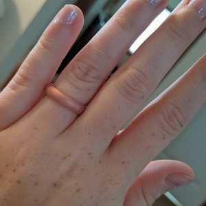 Sky Blue Silicone Ring Women 4mm Womens Light Blue Silicone | Etsy