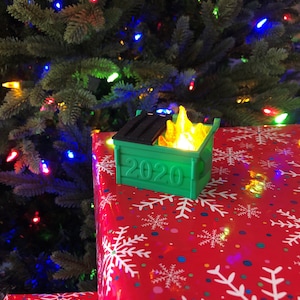 2020 Dumpster Fire Lit Ornament, 3D Printed With LED Light - Etsy