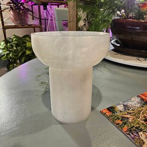 Set of 3 Head Face Planters in White Marble, Face Pot, Head Planters ...