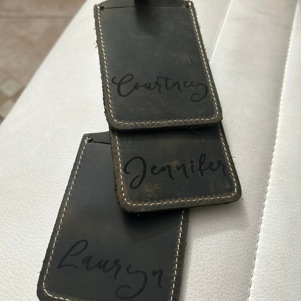Personalized Leather Luggage Tags , Leather Luggage Tags, Luggage Tags Leather Personalized ...