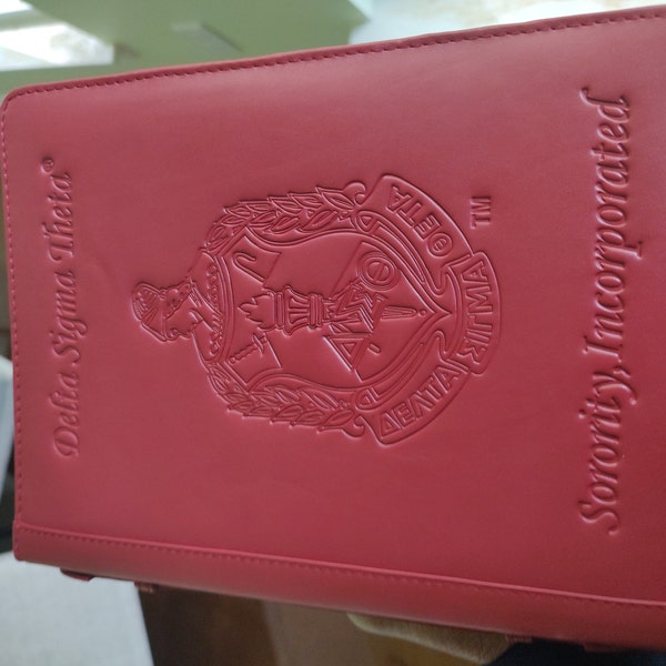 Genuine Leather Delta Sigma Theta Sorority Ritual Cover - Etsy