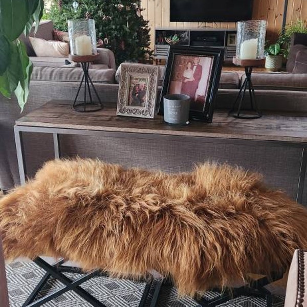 Genuine Icelandic GOLD Sheepskin Rug, Pelt, Carpet, Giant Sheepskin Rug ...