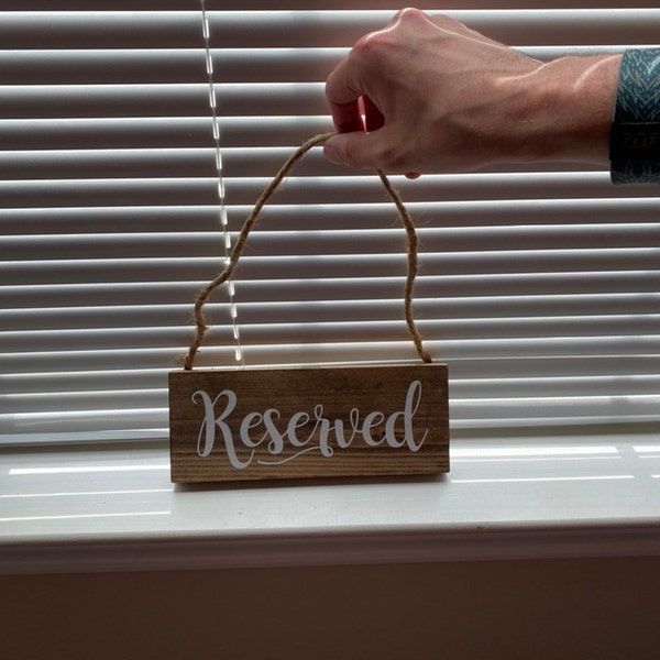 Wedding Reserved Sign - Wood Reserved Sign - Reserved Sign - Wedding ...