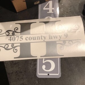 Mailbox Numbers Street Address Vinyl Decal Mailbox | Etsy