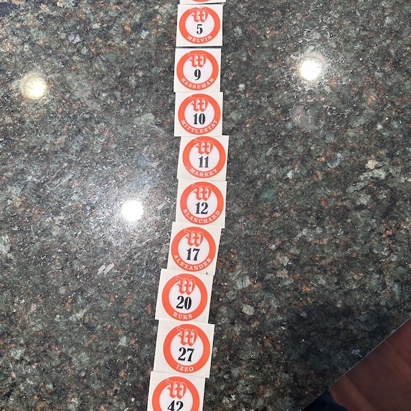 Personalized Baseball Bat Knob Decals, Team Name, Number & Colors - Etsy