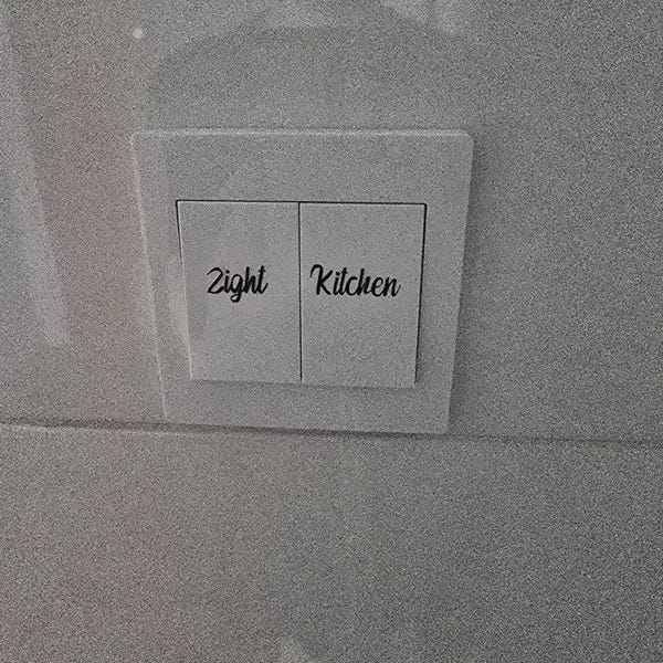 Custom Light Switch Labels // Light Switch Stickers // Light Plate ...