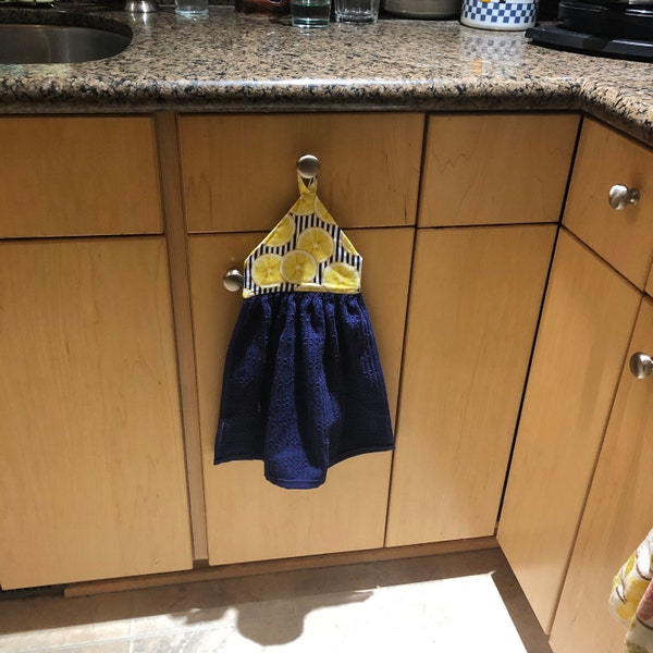 Hanging Terry Dish Towel: Cabinet Drawer Loop Towel - Etsy