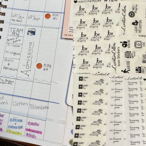 EC-0008 // Caroline Girvan Iron Series Workout Planner Stickers - Etsy