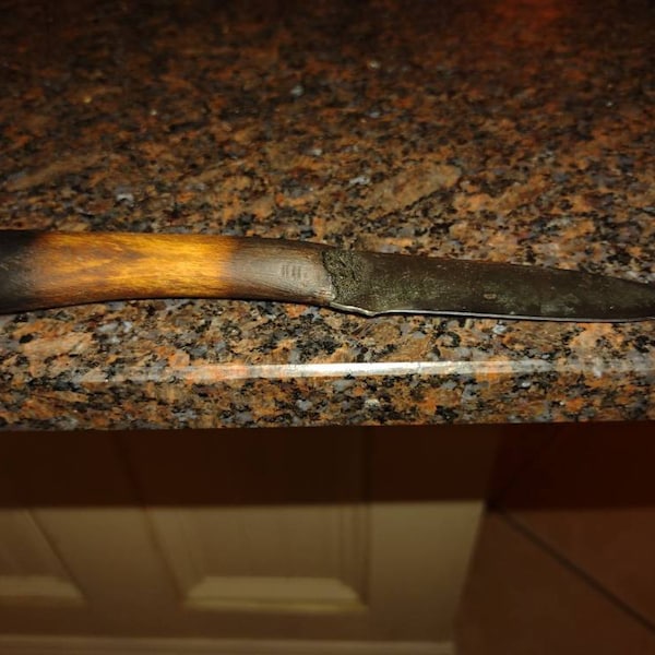 Handmade Knife, Mountain Man Frontier Sheath, Forged Knife, Bushcraft ...