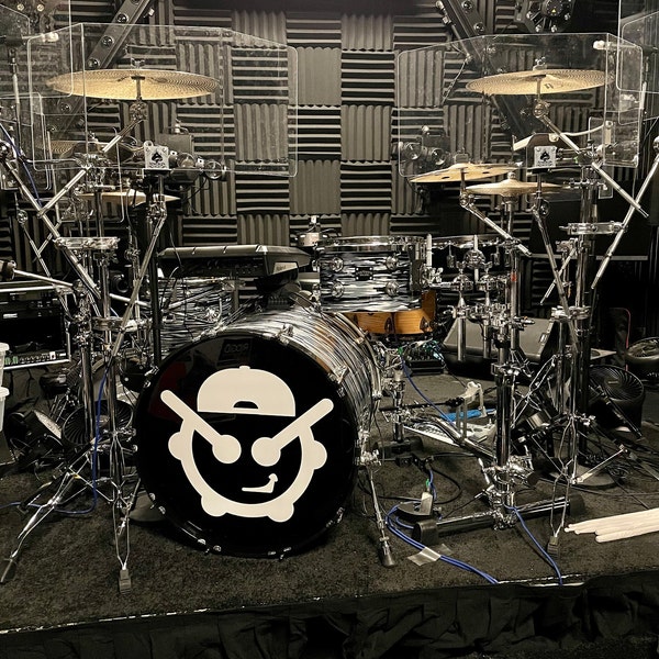 Custom Bass Drum Decal Bass Drum Sticker Custom Band Name Decal Custom Sticker Custom Decals