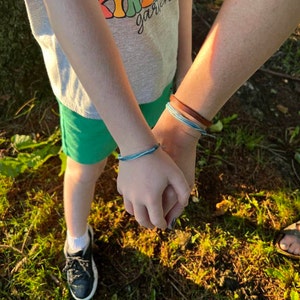 MUTED Bracelet or Anklet Stack, Set of 5 // Waterproof Bracelets, Beach ...