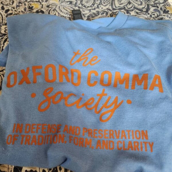 Oxford Comma Society Svg Funny English Teacher Svg Grammar Shirt Svg ...