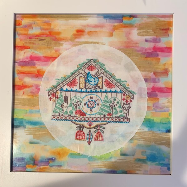 Stick & Stitch Embroidery Pattern, Spring Motifs, Folk Art, Stitched ...