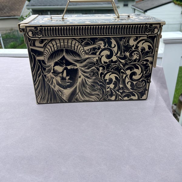 Ammo Can Lady Liberty Scroll Work - Etsy
