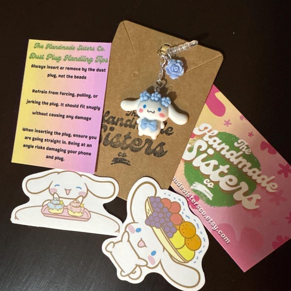 Yumo Gummy Bear Handmade Cell Phone Strap Chain | Pink & Green Glow in ...