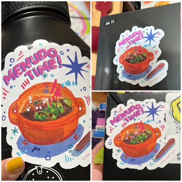 Menudo Time | 4" Vinyl Sticker Decal | Waterproof Weatherproof ...