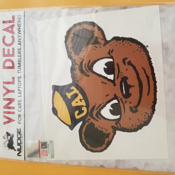 University of California-berkeley Vintage Bear Car Decal - Etsy