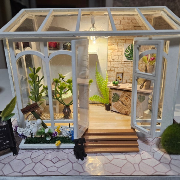 Mini Flower House Miniature Doll House Kit || 1:24 With Light for Adult ...