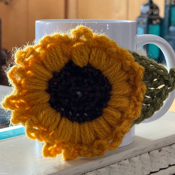 Crochet Flower Mug Cozy Instant Download PDF Pattern - Etsy