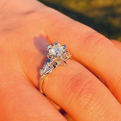 Lotus Ring, Lotus Ring Gold, Lotus Flower Ring, 14k Lotus Ring, Lotus ...