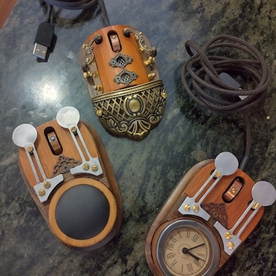 Wireless Steampunk vintage Look Mouse - Etsy