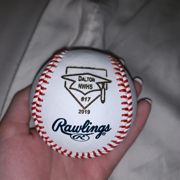 Graduate Senior Engraved Personalized Baseball Gift - Etsy