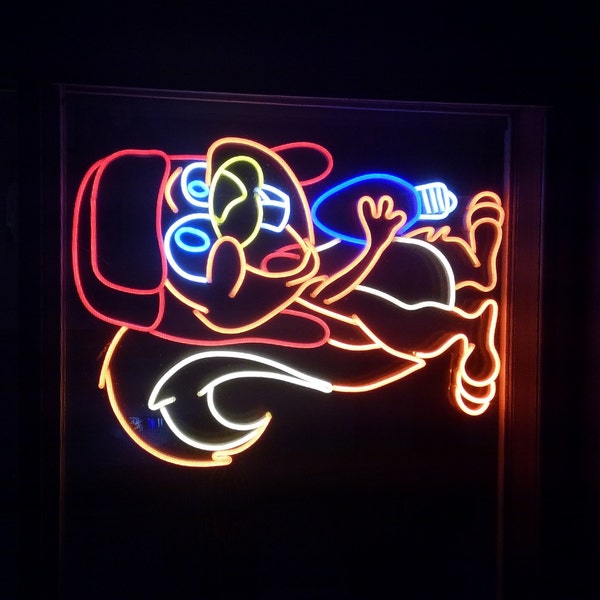 Squirrel Led Sign, Squirrel Christmas Neon Sign, Wall Decor, Christmas ...