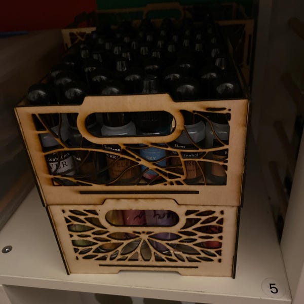 Beautiful Wooden Stackable Storage Box Bundle Nine Laser Cut Stackable ...