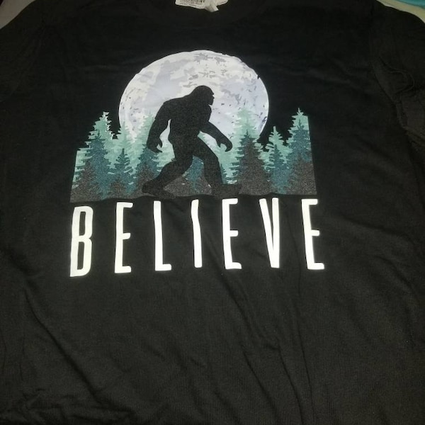 Bigfoot Believe Shirt, Bigfoot Shirts, Bigfoot Gifts, Bigfoot Art ...