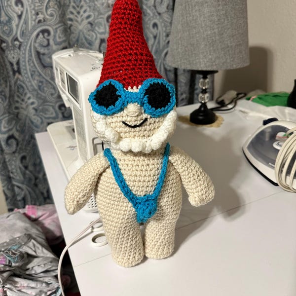 Crochet Pattern: Mankini Gnome - Etsy