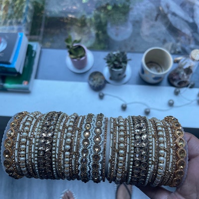 Indian Bangles Set / Bridal Bangles Set / Indian Jewelry / - Etsy