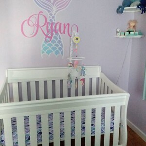 Mermaid Baby Mobile, Ocean Crib Mobile, Sea Creatures Cot Mobile ...