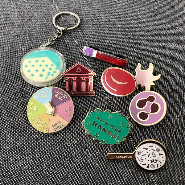 5 PACK Any Items / Science Gift / Medical Lab Tech / Lab Life / Petri ...