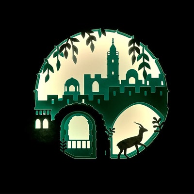 Jerusalem Shadow Box SVG, 3d Papercut SVG, Ancient City Paper Cut ...