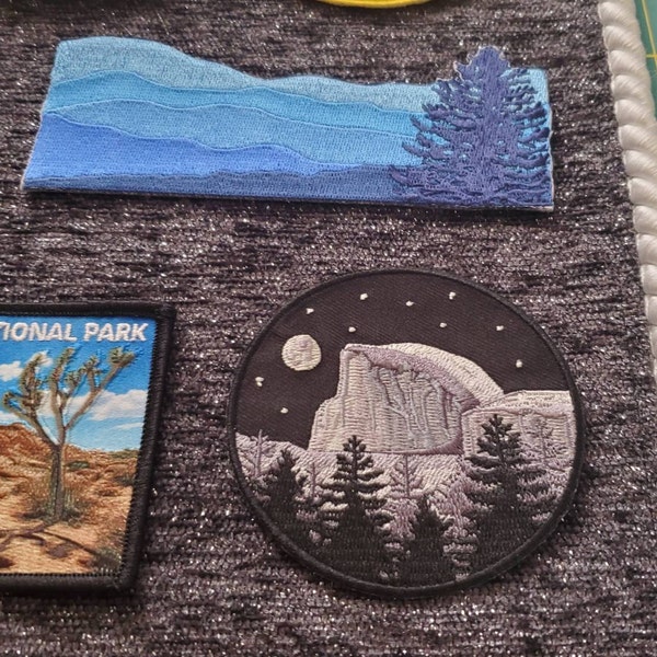 Yosemite - Half Dome Patch - 3" Circle Iron on Explorer Embroidered ...