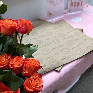 Baby in Bloom Fresh Flower Bouquet Wraps Brown Kraft Paper - Etsy