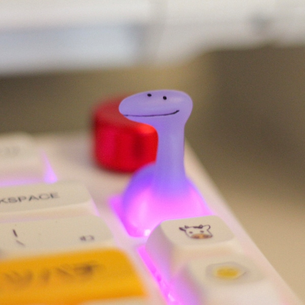 Earthbound Tessie 1 Artisan Keycap | Loch Ness Monster Keycaps | Tiny ...