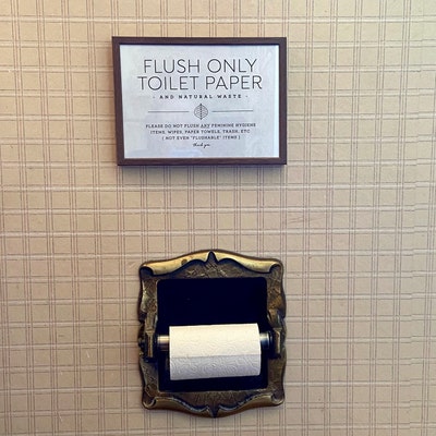 No Poo in This Toilet Printable Bathroom Sign Instantly Download Very ...