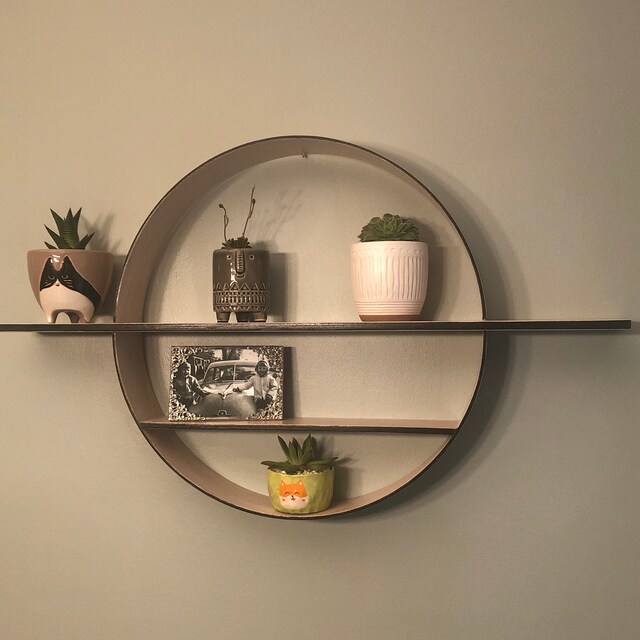 Custom Circular Shelving and Design by HKNDesign on Etsy